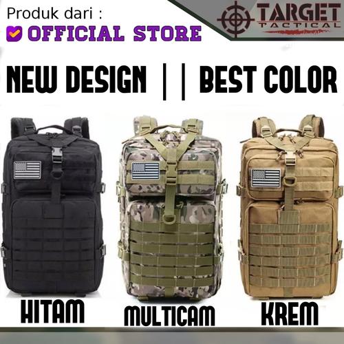 Promo Tas Ransel Army 3P NEW 50 L Kapasitas Besar Kokoh Hiking Gunung ...