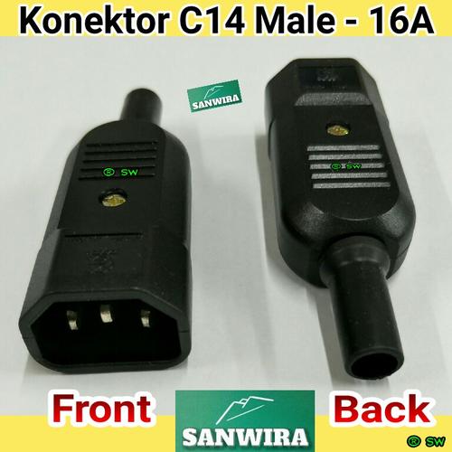Jual Konektor C14 Male - 16 Ampere (Socket C14 Male) - Jakarta Pusat ...
