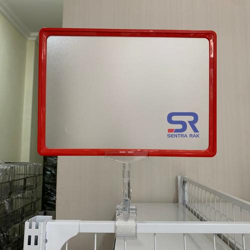 Jual Frame Promosi A3 dan Jepitan Besar / Frame Promosi Toko - Putih ...