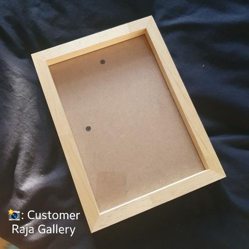 Jual Frame / Bingkai / Pigura Foto Kayu A5 15x21cm Frame Box Minimalis ...