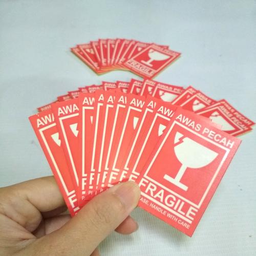 Jual Sticker Fragile uk. 4x6 cm - 100 pcs - Jakarta Utara ...