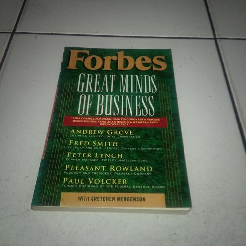 Jual FORBES GREAT MINDS OF BUSINESS (BUKU ORIGINAL) MORGENSON - Kota ...