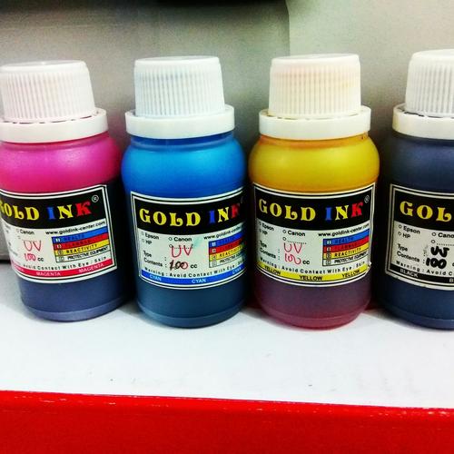 Jual TINTA GOLD INK UV ,KUALITAS CERAH,BAGUS,AWET UTK HEAD,TAHAN SINAR ...