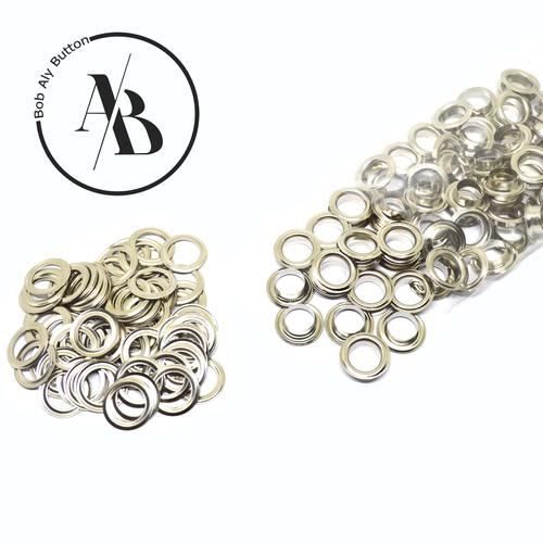 Jual RING MATA AYAM DIAMETER DALAM 8 MM PER 100 SET WARNA NIKEL V 22 NK ...