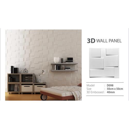 Jual Wallpaper Wall Panel Pvc 3D Timbul Putih 50x50 - D099 - Kota ...