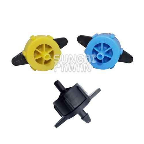 Jual Dripper emitter drip sistem irigasi tetes fertigasi selang PE 4/7 ...