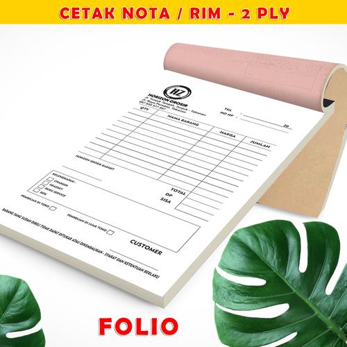 Jual Cetak Nota / Kwitansi / bill / Captain Order | Rangkap 2 | Folio ...
