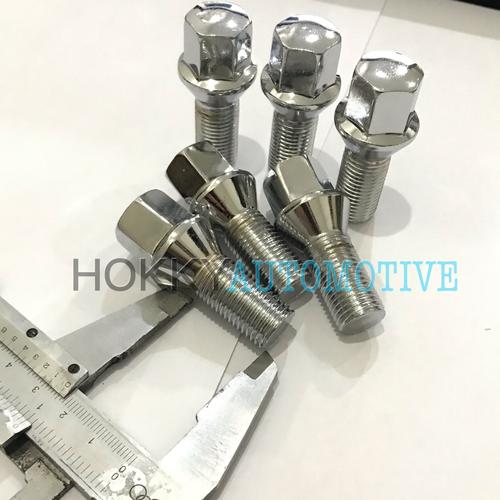 Jual baut roda mobil mercy bmw 14 mm x 1,5 / baut mercy BMW 14 mm ...
