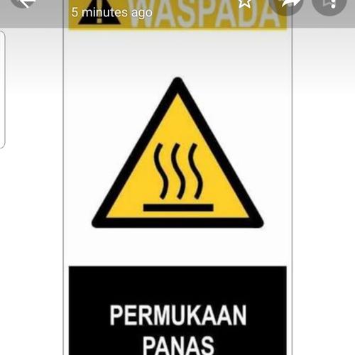 Jual SIGN STICKER K3 AWAS PERMUKAAN PANAS 30X40CM - Jakarta Barat - GPJ ...