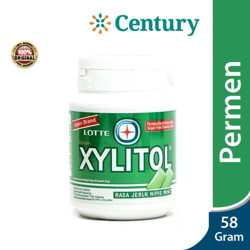 Promo Lotte Xylotol lime mint 58 Gr / permen karet / bau mulut ...
