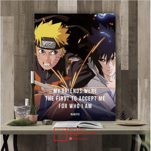 Jual Poster Kayu Premium - Poster Naruto Quotes - 46x60cm #3 - Jakarta ...