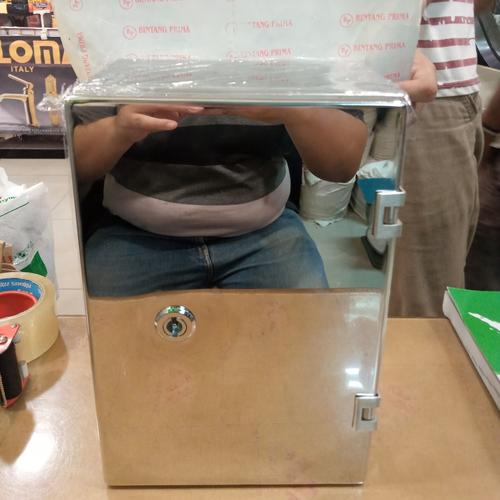Jual Box Panel Stainless / Box Panel Mirror SUS 304 20x30x15 + Kunci T ...