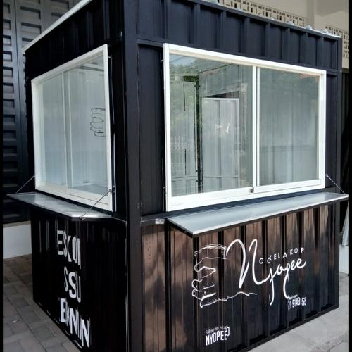 Jual Booth kontainer custom design kaca slide 01 - Kab. Bandung - C ...