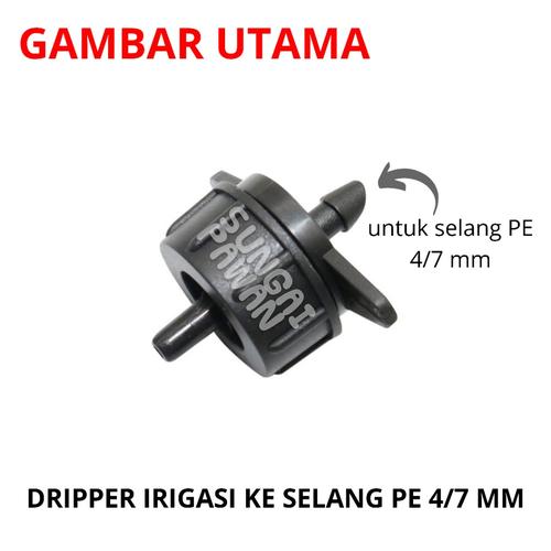 Jual Dripper emitter drip sistem irigasi tetes fertigasi selang PE 4/7 ...