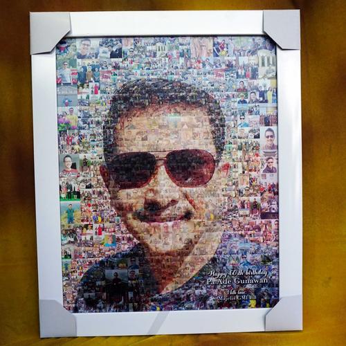 Jual Mozaik Foto A3 Frame Minimalis + Cetak Canvas With Lapisan ...