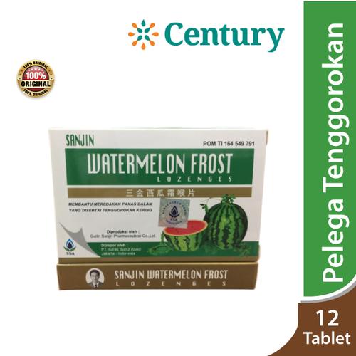 Jual SANJIN WATERMELON FROST LOZENGES 1 BOX / PANAS DALAM / TENGGOROKAN ...