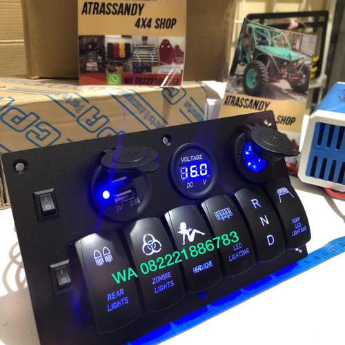 Jual Saklar mobil racing offroad drag slalom LED jimny taft hardtop ...