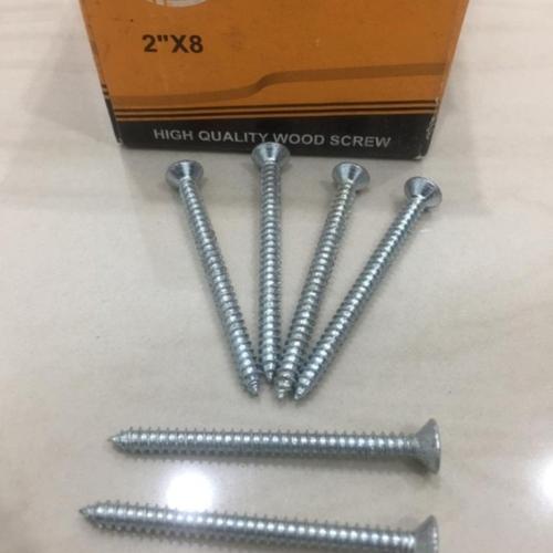 Jual skrup kayu 2x8 sekrup bunga + 5cm nikel baut cacing - Kota Medan ...