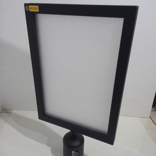 Jual Sign Board FRAME DISPLAY A4 Potrait Signage Hitam papan tiang ...