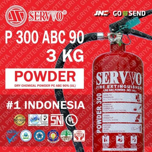 Jual APAR SERVVO 3 KG ABC 90 POWDER P 300 PEMADAM API FIRE EXTINGUISHER ...
