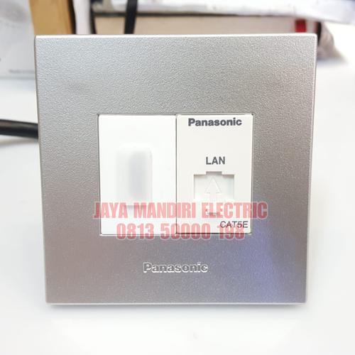 Jual SAKLAR OUTLET HDMI DATA PANASONIC STYLE SILVER PORT HDMI LAN ...