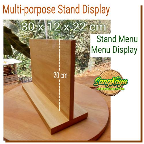 Jual Menu stand 30x12x22Cm A4 Display stand holder tempat daftar menu ...