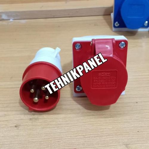Jual PLUG 4 PIN 16A SOCKET 4 PIN 16A 1 SET - Jakarta Pusat - TEHNIK ...