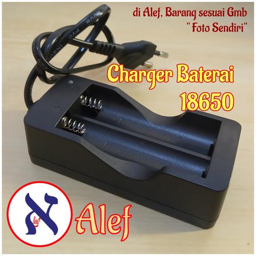 Jual charger baterai 1a 18650 chas senter police swat 2 slot - Kota ...