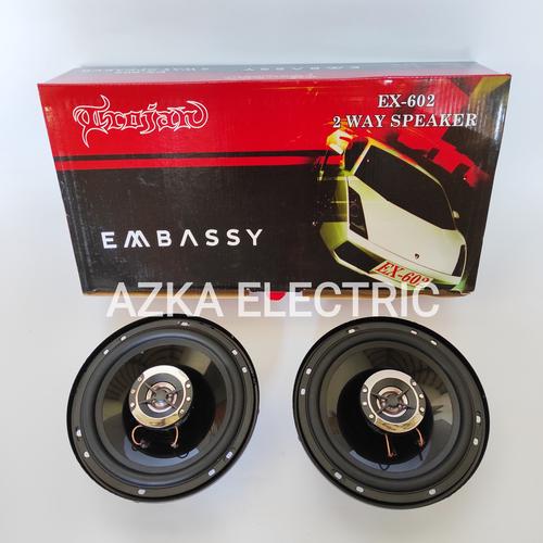 Jual Speaker Pintu Mobil 6 Inch Coaxial 120 Watt Embassy EX-602 - Kota ...
