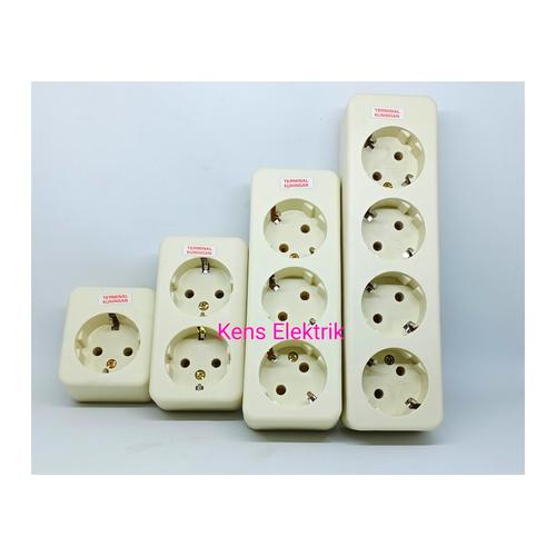 Jual Stop kontak 1 2 3 4 lubang tanpa kabel terminal kuningan Uticon - 1 Lubang - Jakarta Barat ...