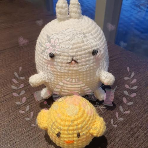 Jual Boneka rajutan kartun karakater molang dan piu-piu - Molang - Kota ...