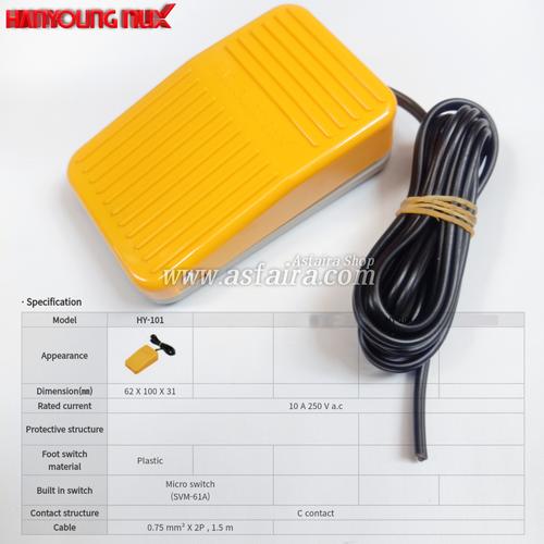 Jual FOOT SWITCH HY-101 NEW HANYOUNG NUX / SAKLAR KAKI - Jakarta Barat ...