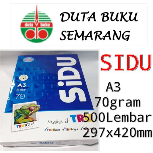 Jual 70gr Kertas HVS A3 70 gr SIDU 1 Rim - Kota Semarang - dutabukuatk ...