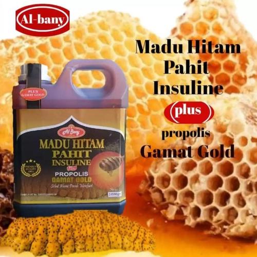Jual MADU ASLI HITAM PAHIT PLUS GAMAT GOLD AlBANY @1KG - Kota Bekasi ...