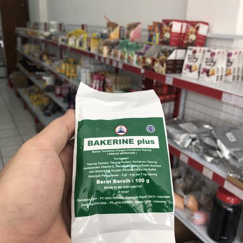 Jual Bakerine plus 100 gram kecil kemasan g softener improver bread ...