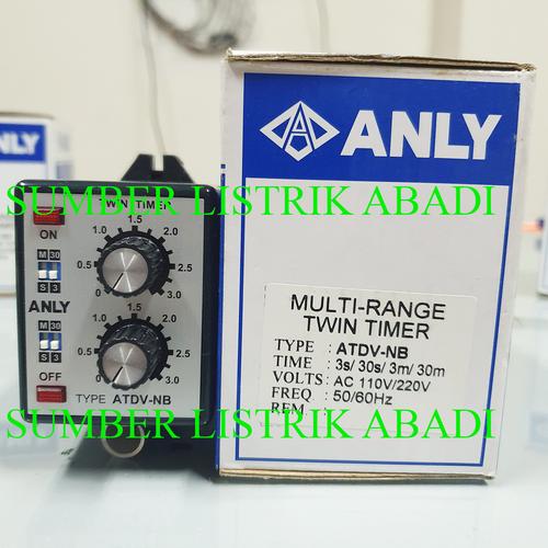 Jual Anly Taiwan Multi-range Twin / Twin analogue Timer ATDV-N - ATDV-NA - Jakarta Barat ...