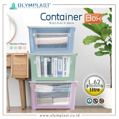 Jual CONTAINER BOX OLYMPLAST 62 liter - Merah Muda - Jakarta Barat ...