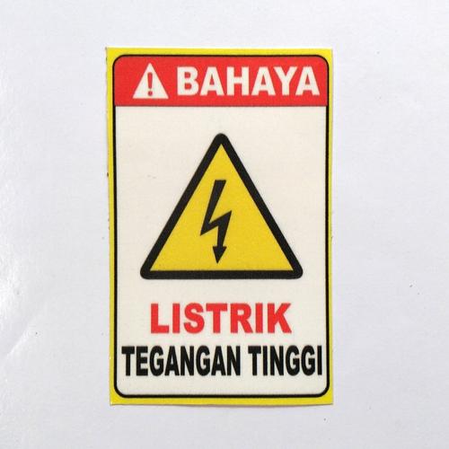 Promo stiker bahaya listrik tegangan tinggi panel setrum sticker ...