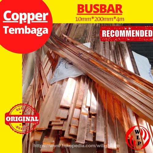 Jual Busbar Tembaga Tebal 10mm Lebar 200mm Panjang 4 Meter - Jakarta ...