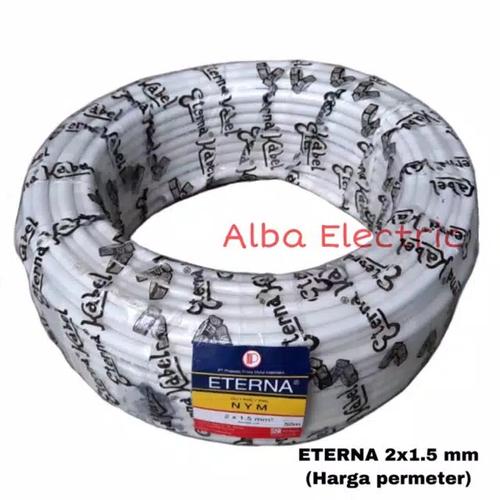 Jual Kabel Listrik ETERNA 2x1.5 mm NYM Meteran (instalasi) Harga Permeter - Jakarta Barat ...