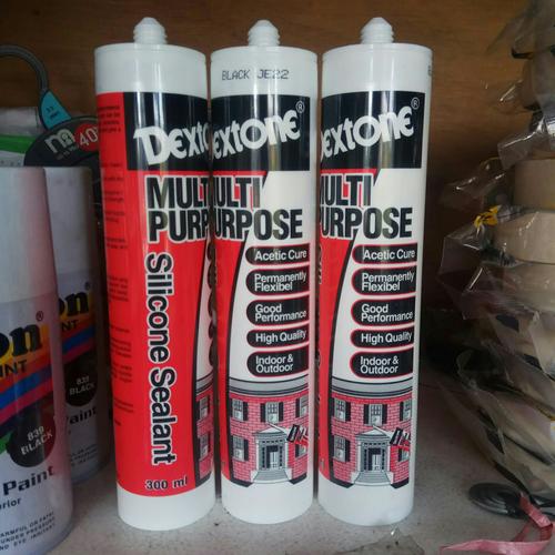 Jual silicone sealant/ lem kaca dextone 300ml - white (putih) - Kota ...