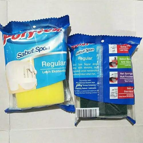 Jual Sabut Spons busa cuci piring polytex sponge busa cuci piring ...
