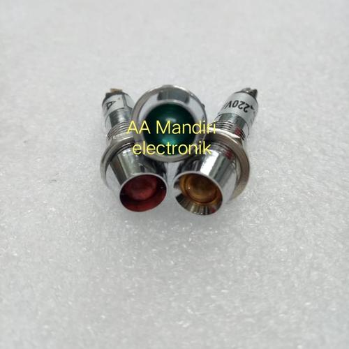 Jual pilot lamp led besi 12vdc 24vdc 220vac - Kuning - Jakarta Barat ...