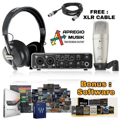 Jual Paket Recording Behringer uphoria studio pro UMC 202HD C1 - Kota ...