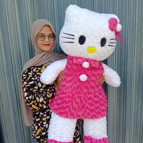 Jual boneka karakter hello kitti kitty hellokitty jumbo 1 meter murah ...