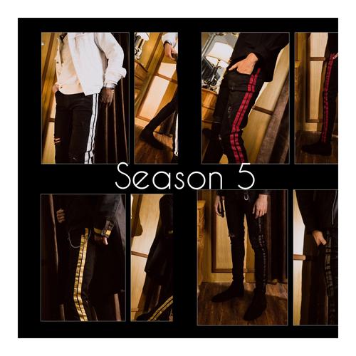 Jual Celana Rucas Stripes Denim Black, Cream, White and Red Season 5 ...