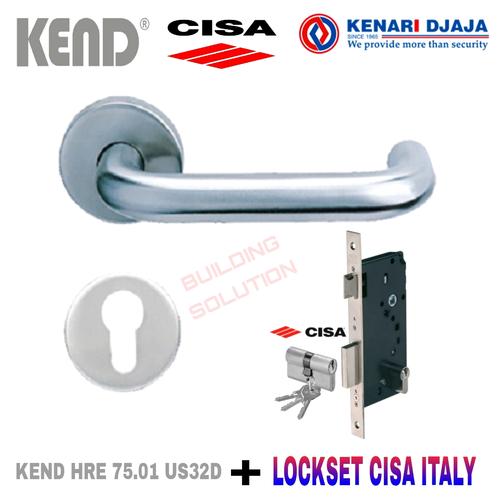 Jual KEND ORIGINAL LEVER HANDLE HRE 75.01 + LOCKSET CISA ORIGINAL ITALY ...