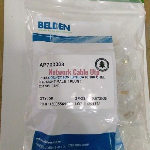 Jual Konektor RJ45 Cat.6 Belden/Connetor RJ45 Belden cat.6 - Jakarta ...