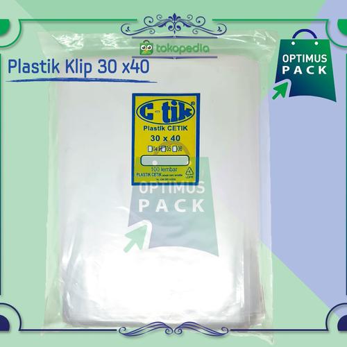 Jual Plastik Cetik / Plastik Klip / Plastik Zip Lock 30 x 40 cm ...