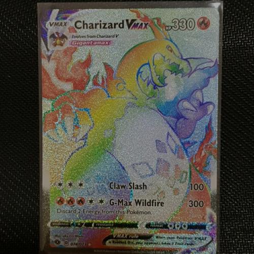Jual Charizard V Max Rainbow HR Champion Path Fresh Booster Kartu ...